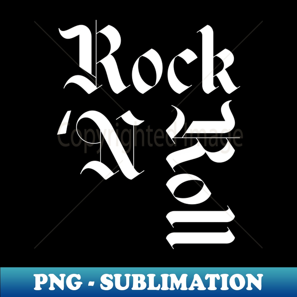 rock n roll - PNG Transparent Sublimation Design - Bold & Ey | Inspire ...