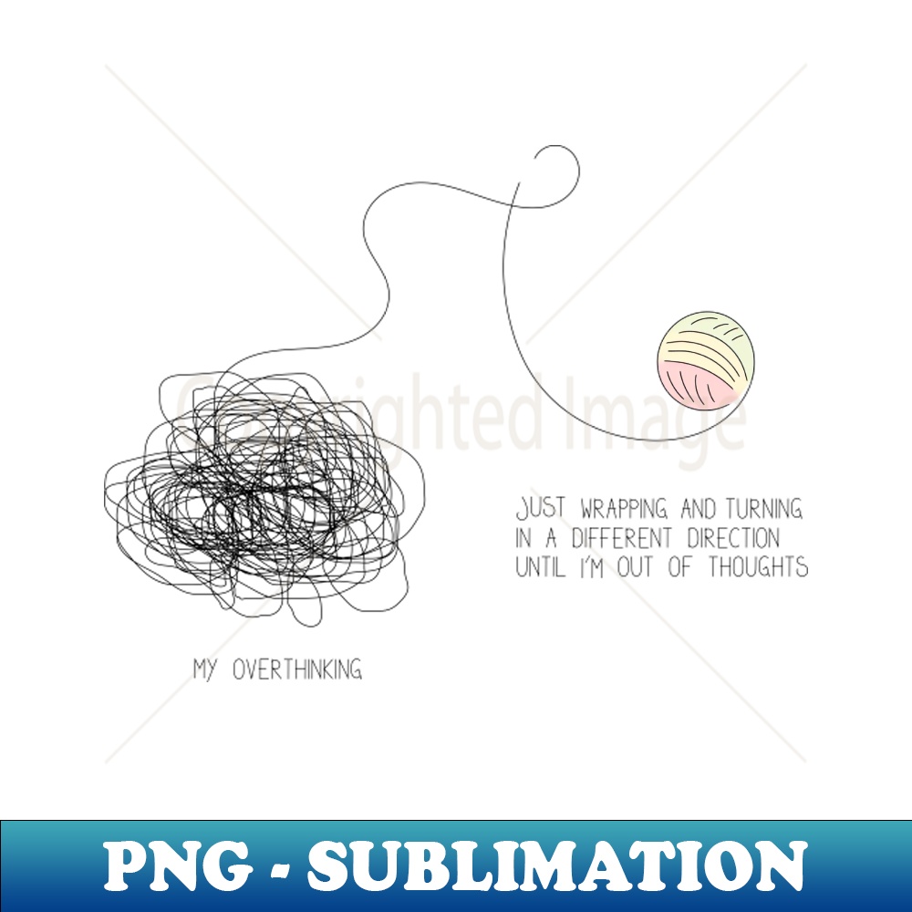 Overcoming overthinking in a creative way inspirational illu | Inspire ...
