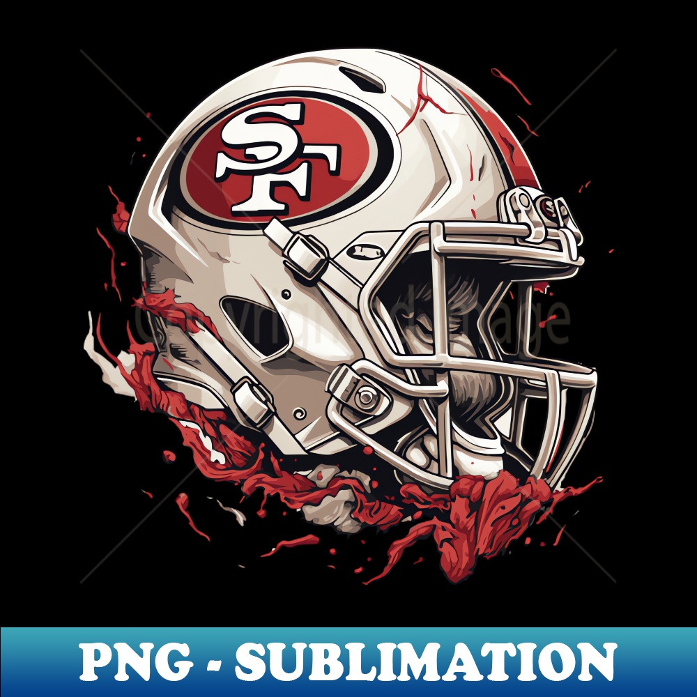 49ers helmet - PNG Transparent Sublimation Design - Instantl | Inspire ...