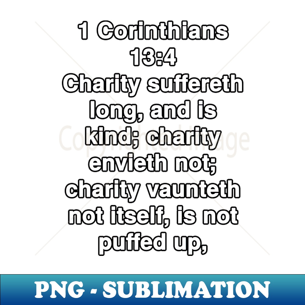 1 Corinthians 134 King James Version KJV Bible Verse Typogr | Inspire ...