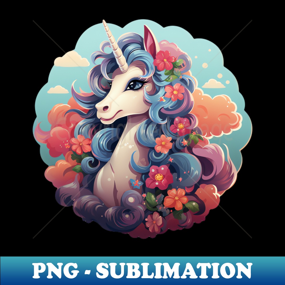 cute Unicorn - PNG Transparent Sublimation File - Boost Your - Inspire Uplift