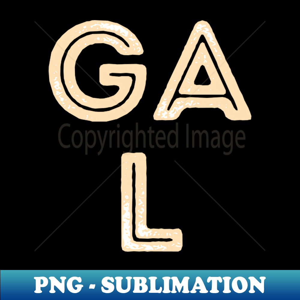 Rustic Capital Letters Word GAL in Cream - Premium Sublimati - Inspire ...