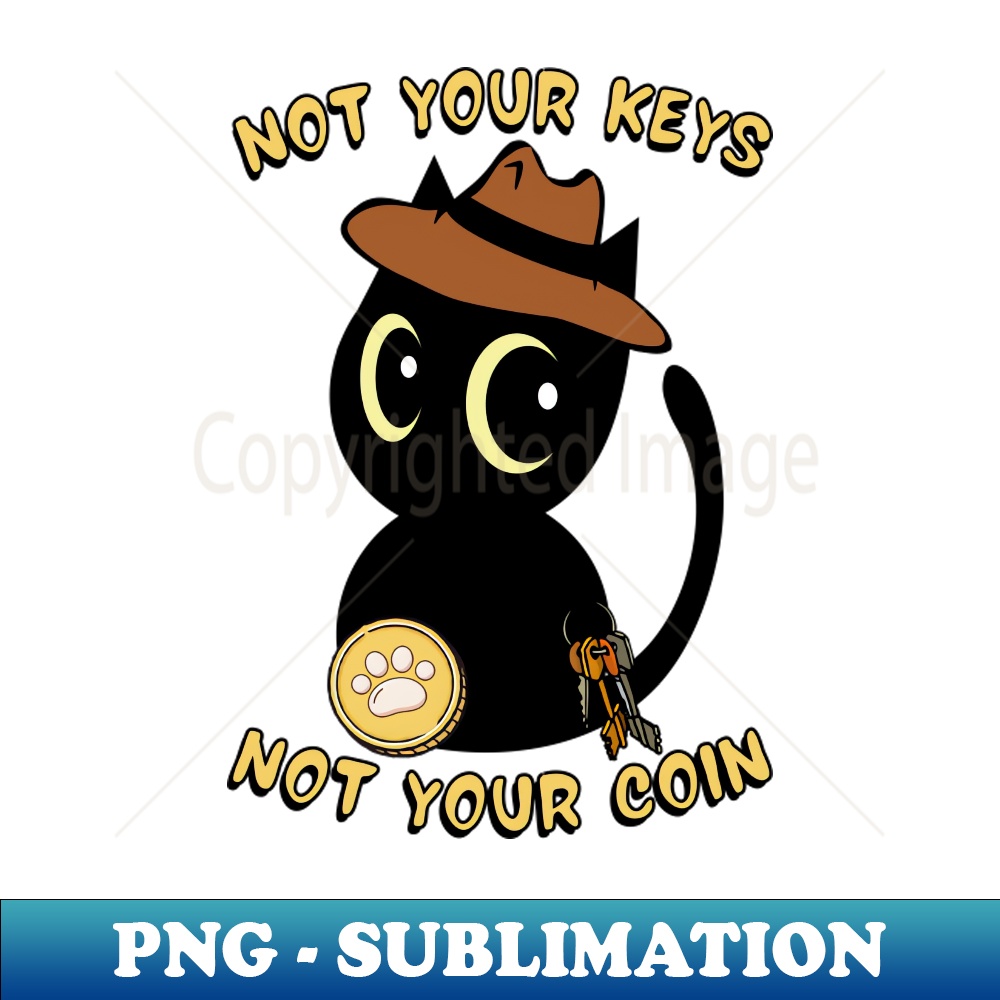 not your keys not your coin black cat - Vintage Sublimation | Inspire ...