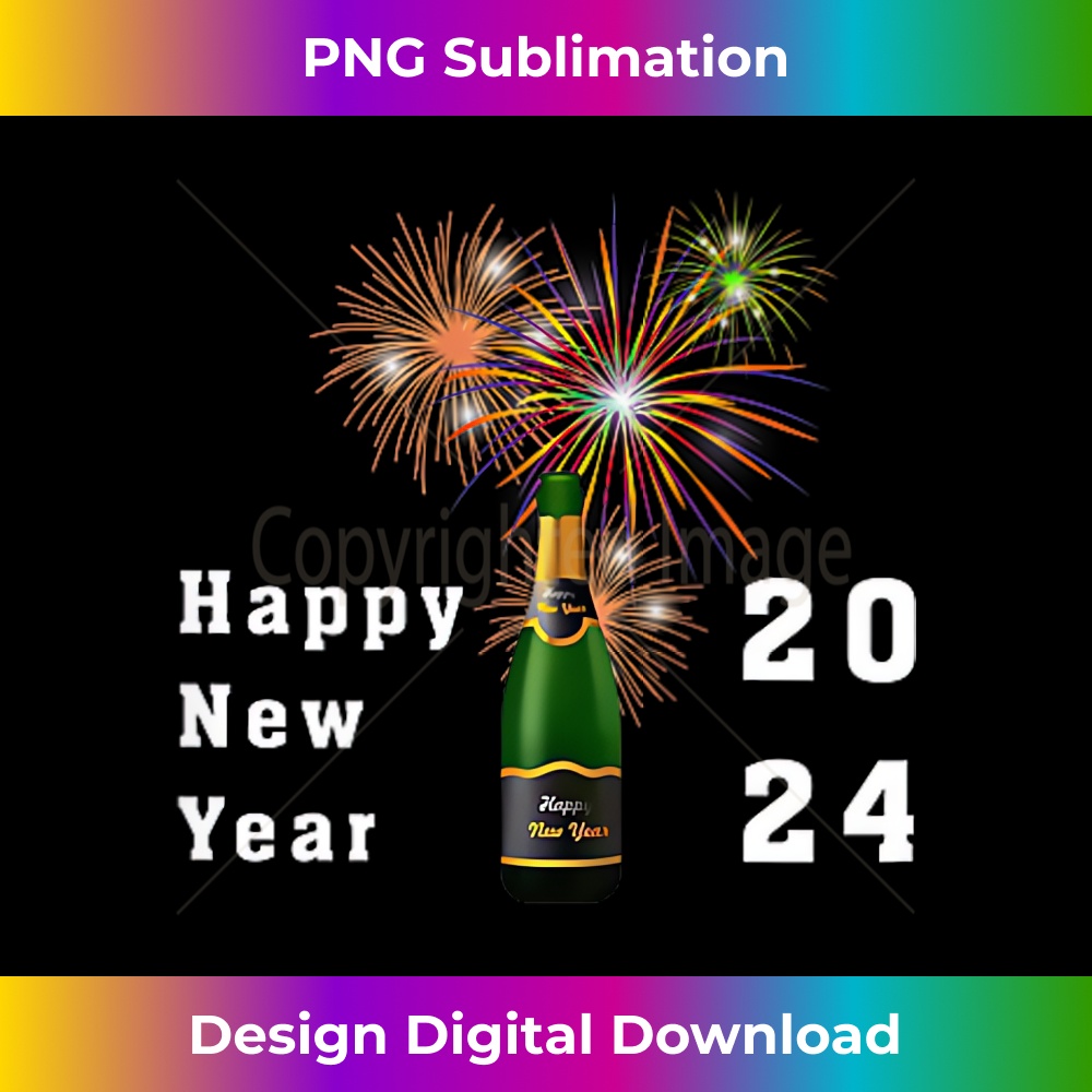 Happy New Year 2024 Tank T - Urban Sublimation PNG Design - | Inspire ...
