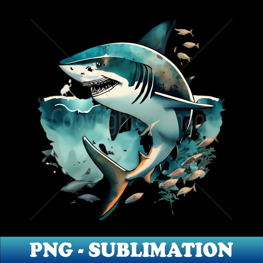 Shark - Vintage Sublimation PNG Download - Bold & Eye-catchi - Inspire ...