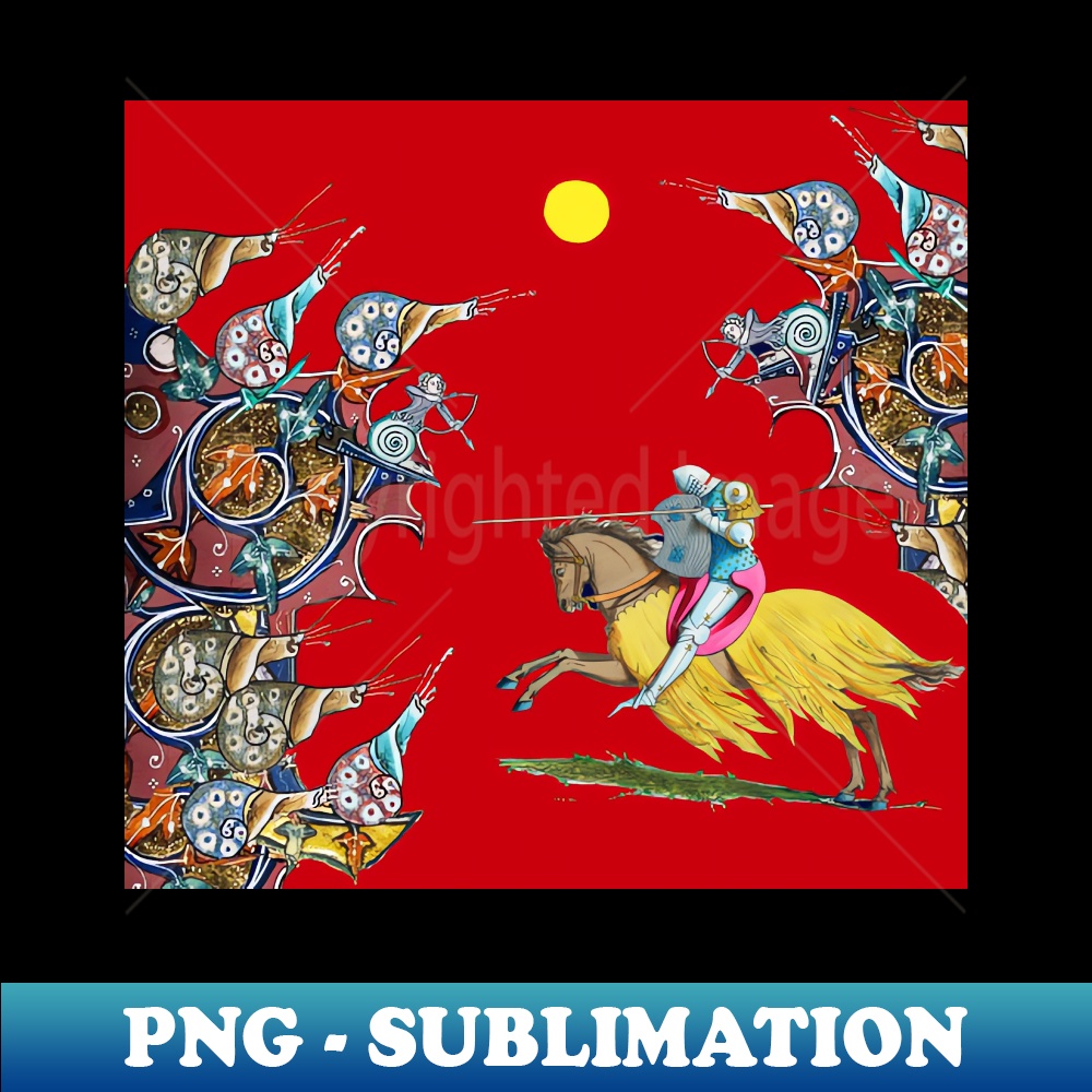 WEIRD MEDIEVAL BESTIARY WAR KNIGHT HORSEBACK COMBATTING GIAN - Inspire ...