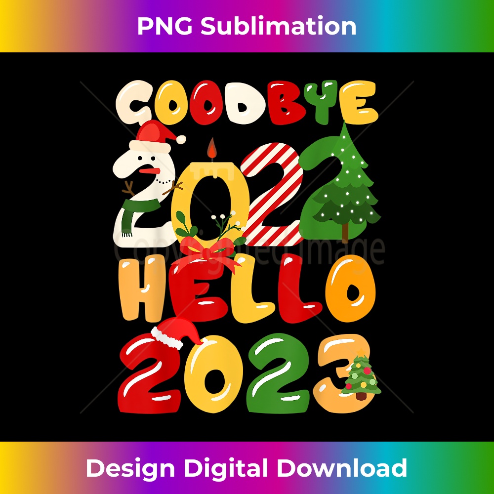 Goodbye 2022 Hello 2023 Cute Christmas New - Futuristic PNG - Inspire ...