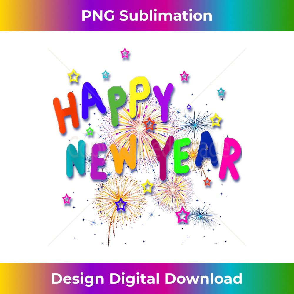 Happy New Year Tank To - Timeless PNG Sublimation Download - - Inspire ...