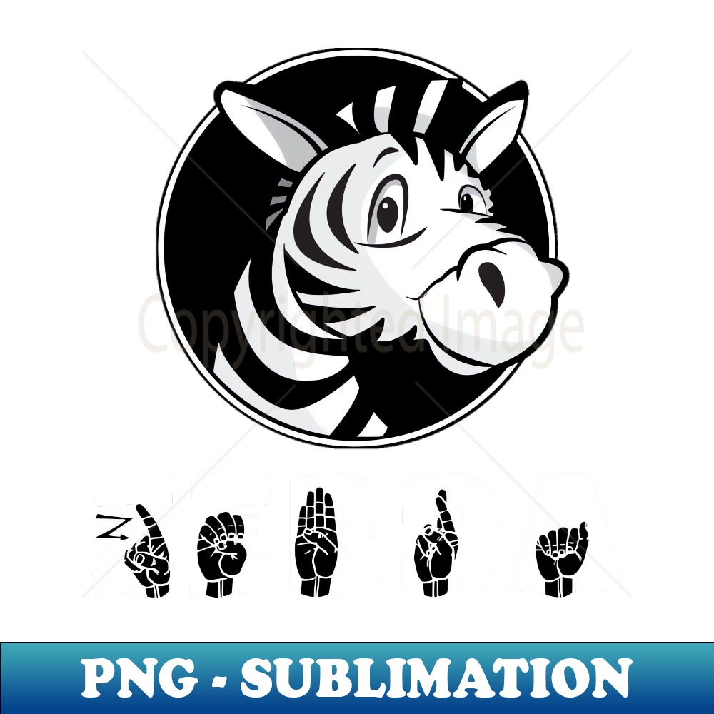 Zebra Sign Language design - PNG Transparent Sublimation Fil - Inspire ...