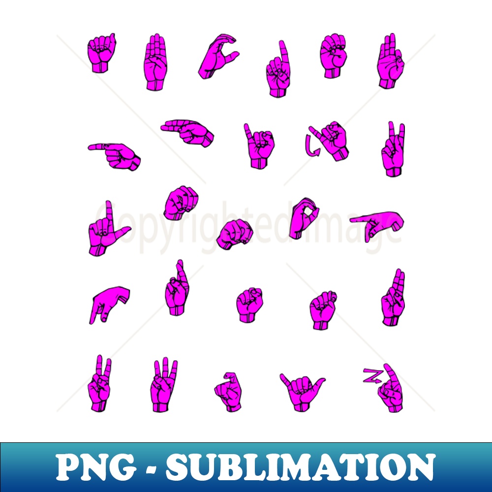 ABCs Individual ASL Alphabet Letters Sign Language Design - | Inspire ...