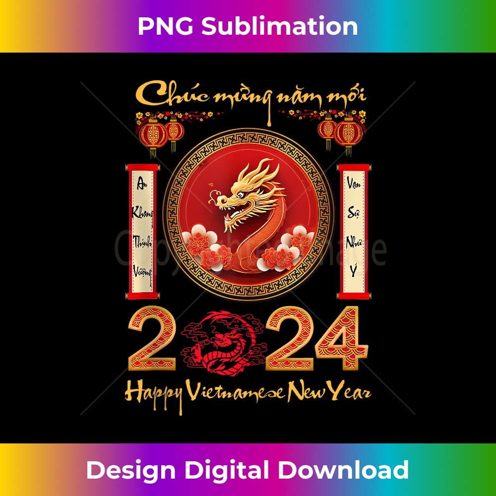 Chuc Mung Nam Moi 2024 Vietnamese Lunar New Year Dragon Tank - Inspire ...