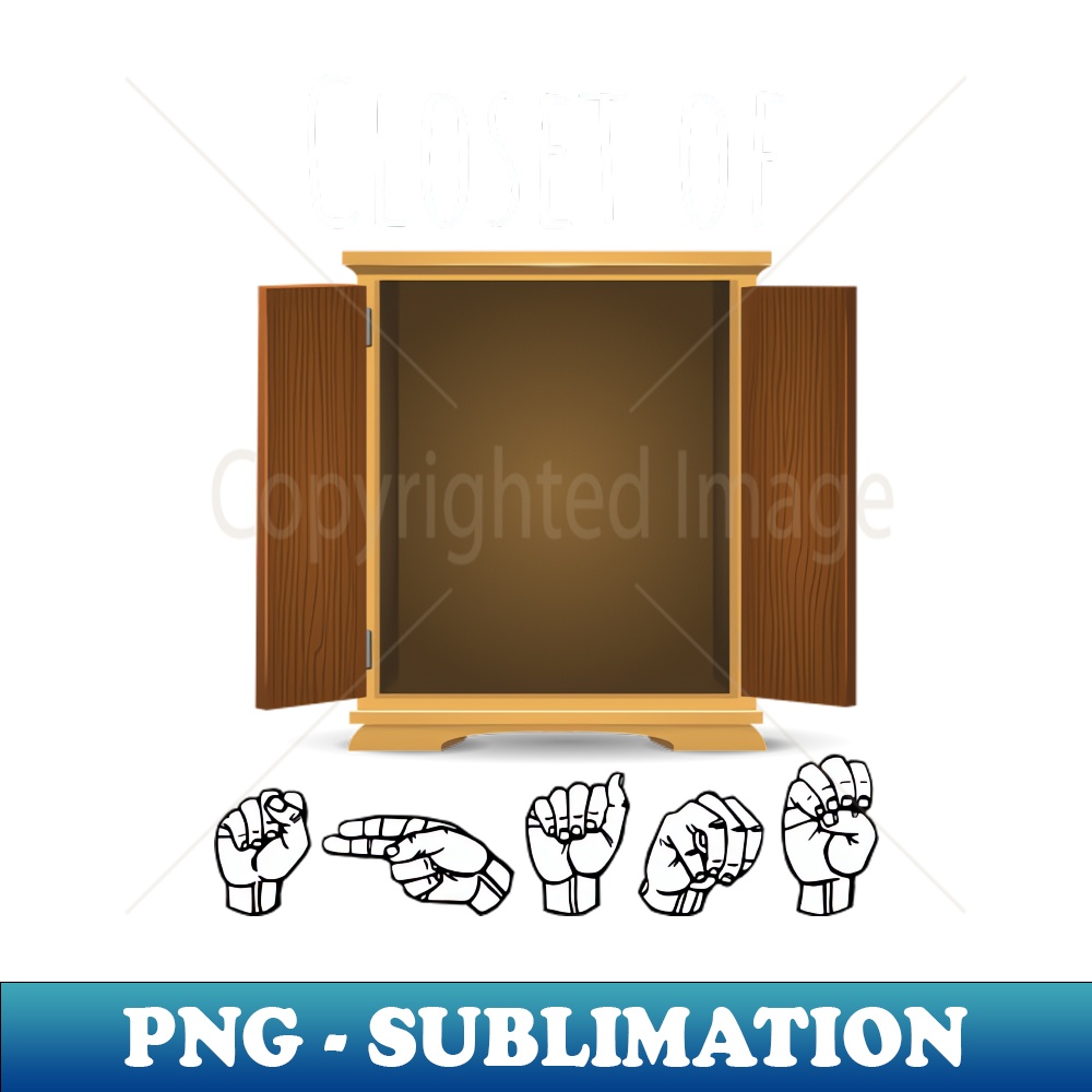 Closet of SHAME ASL Sign Language Design - PNG Transparent S | Inspire ...