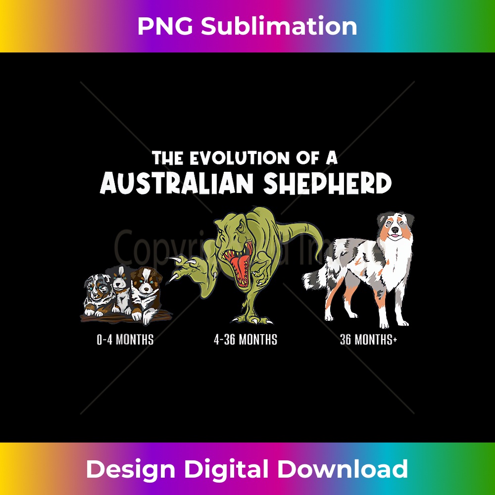 Australian Shepherd development Evolution Aussie pup - Edgy - Inspire Uplift