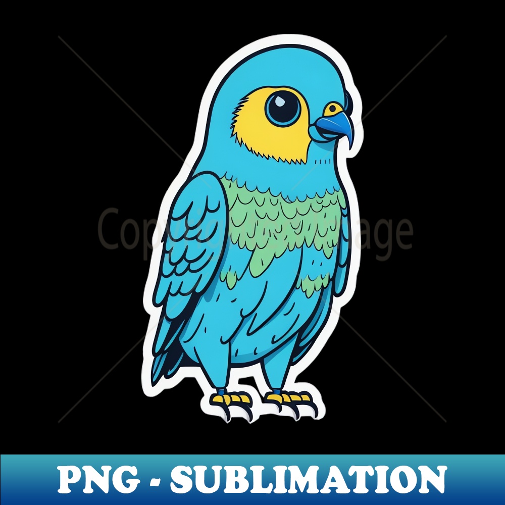 cute cartoon Parakeet with blue eyes - Stylish Sublimation D | Inspire ...