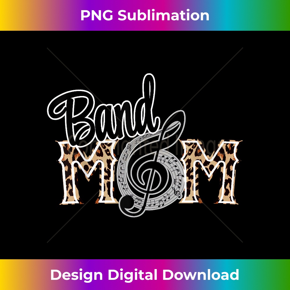 Proud Band Mom Leopard Marching Band Mom Music Notes Mo - Sl - Inspire ...
