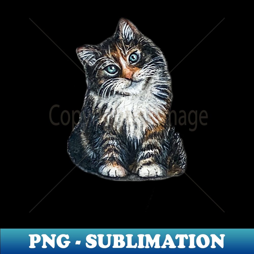 Cat Drawing - Digital Sublimation Download File - Fashionabl | Inspire ...