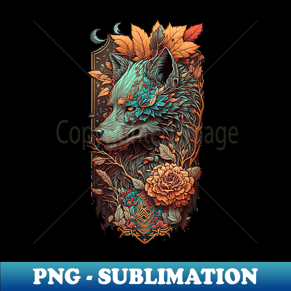 wolf art - PNG Transparent Sublimation Design - Enhance Your | Inspire ...