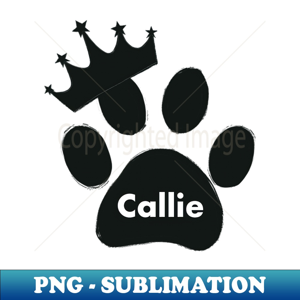 Callie cat name made of hand drawn paw prints - Premium Subl | Inspire ...