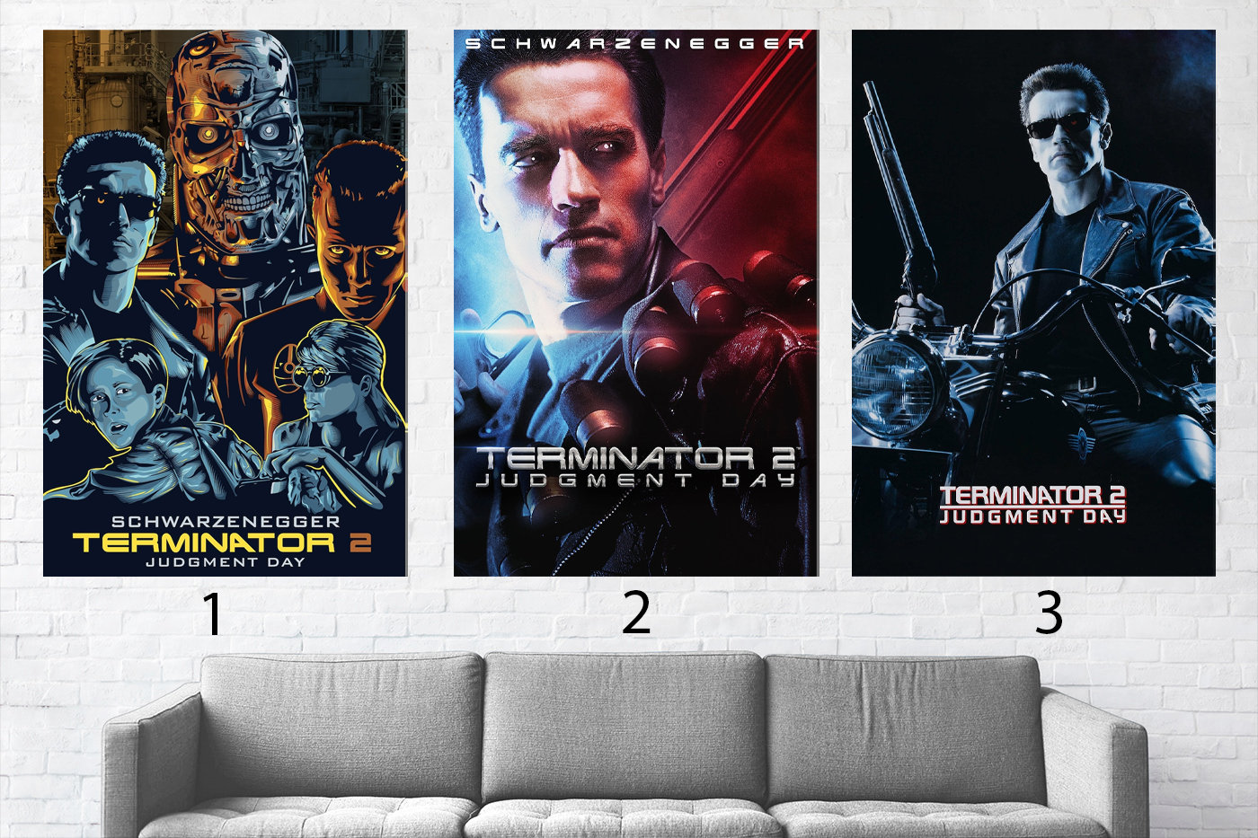 Terminator 2 Judgment Day Movie Poster, Action Movie Poster | Inspire ...