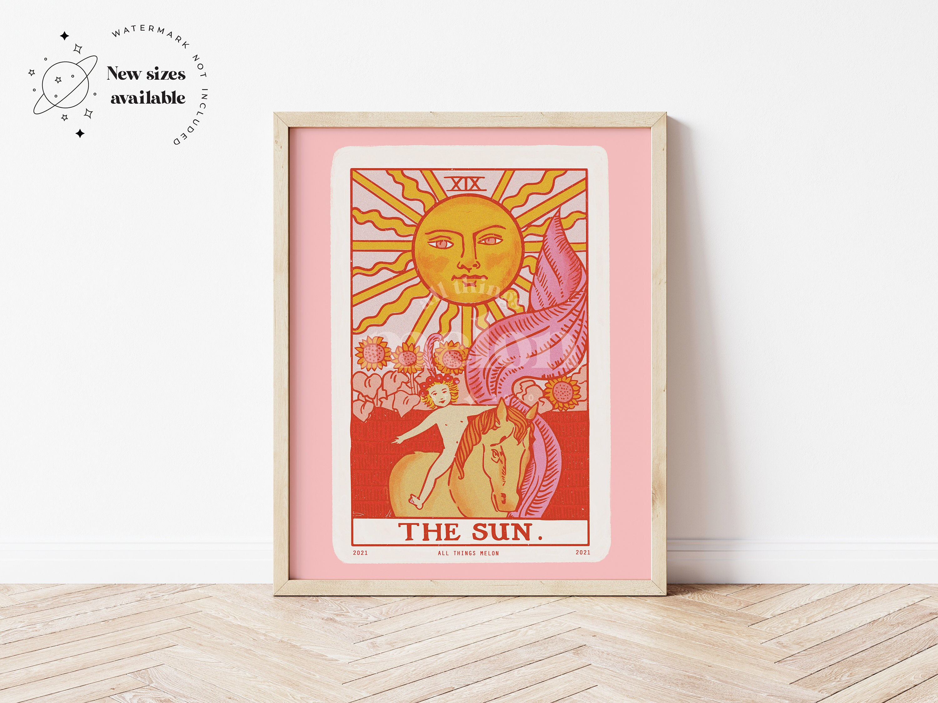 THE SUN, Tarot, Illustration, Downloadable print, Printable | Inspire ...