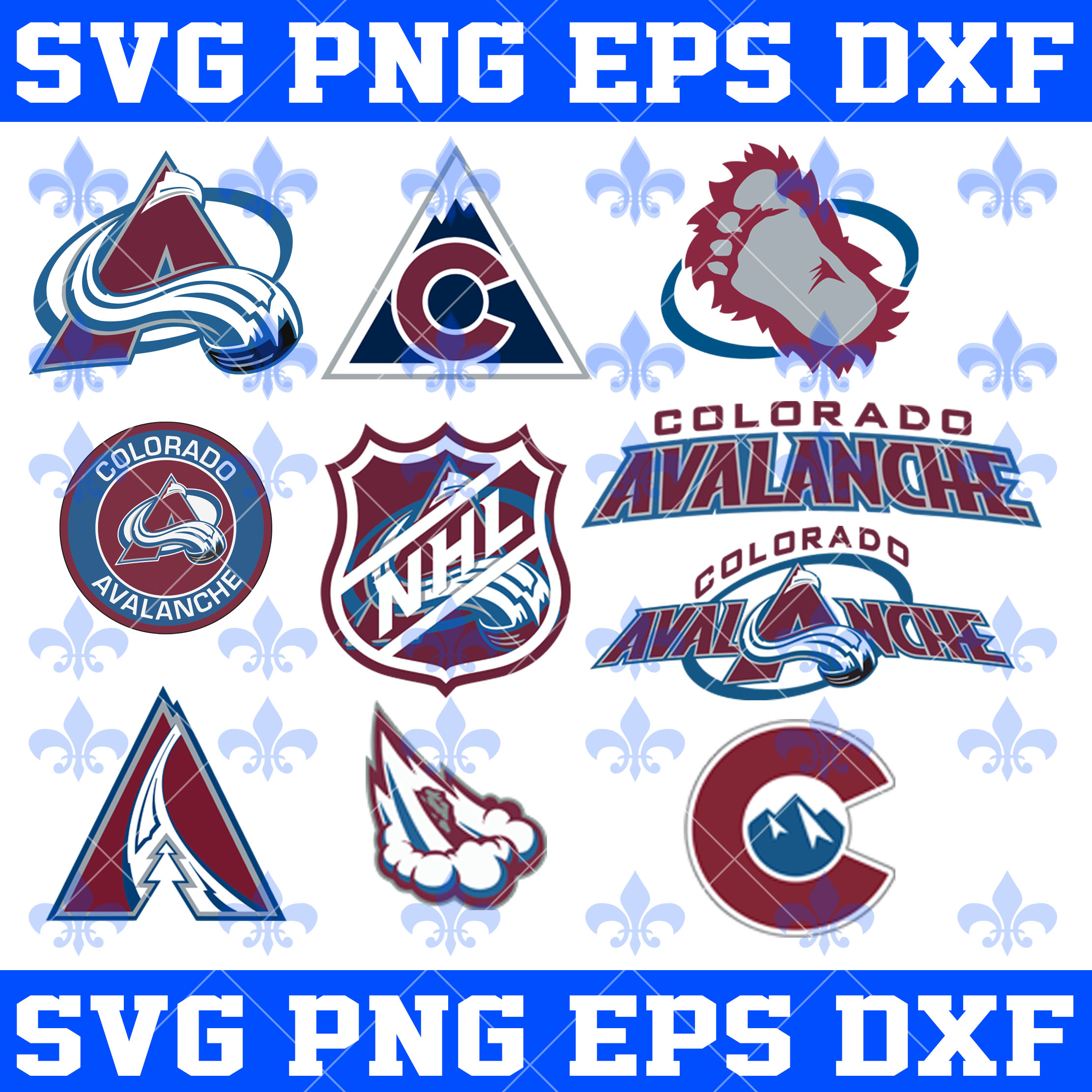 Colorado Avalanche NHL Svg, Colorado Avalanche Bundle Svg, B | Inspire ...