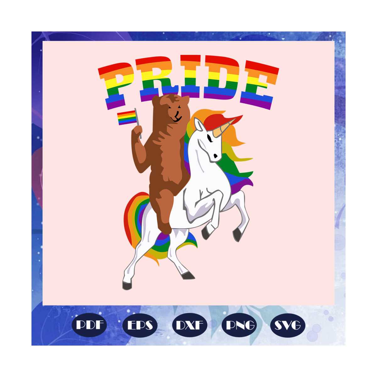 Lgbt Pride svg, unicorn svg, bear svg, rainbow heart svg, lg | Inspire ...
