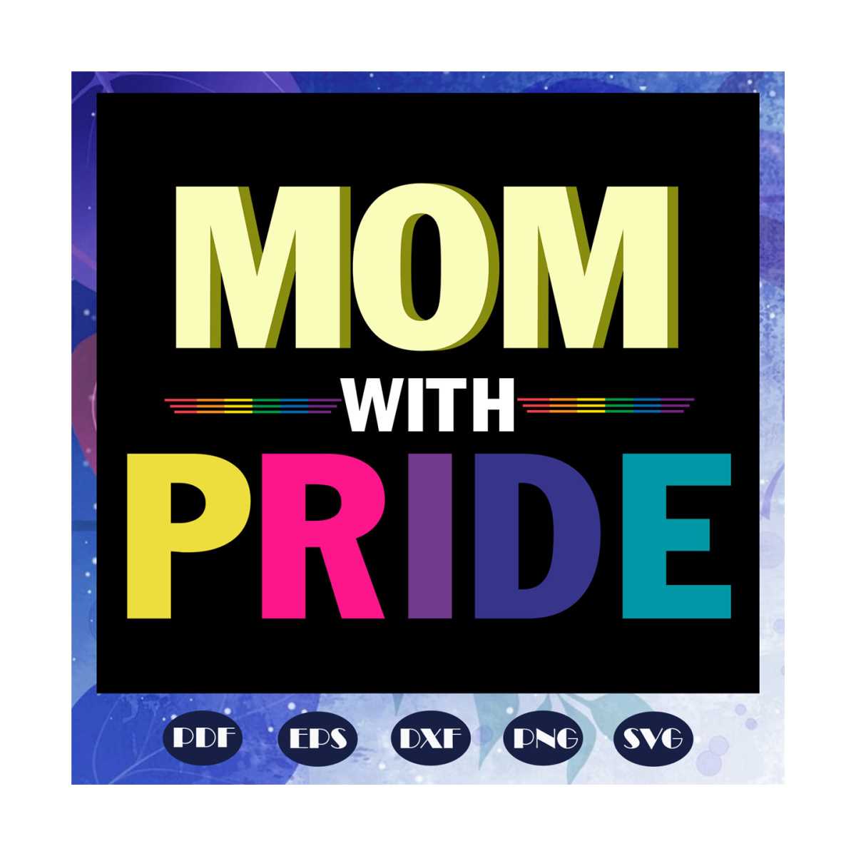 Mom with pride, rainbow svg, leseither way, lesbian gift, lg | Inspire ...