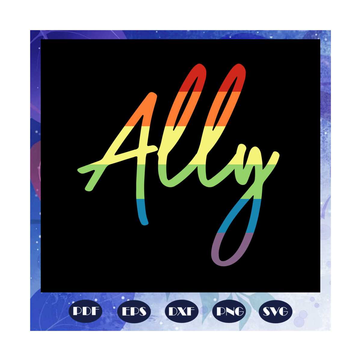 Ally lgbt svg, rainbow svg, leseither way, lesbian gift, lgb - Inspire ...