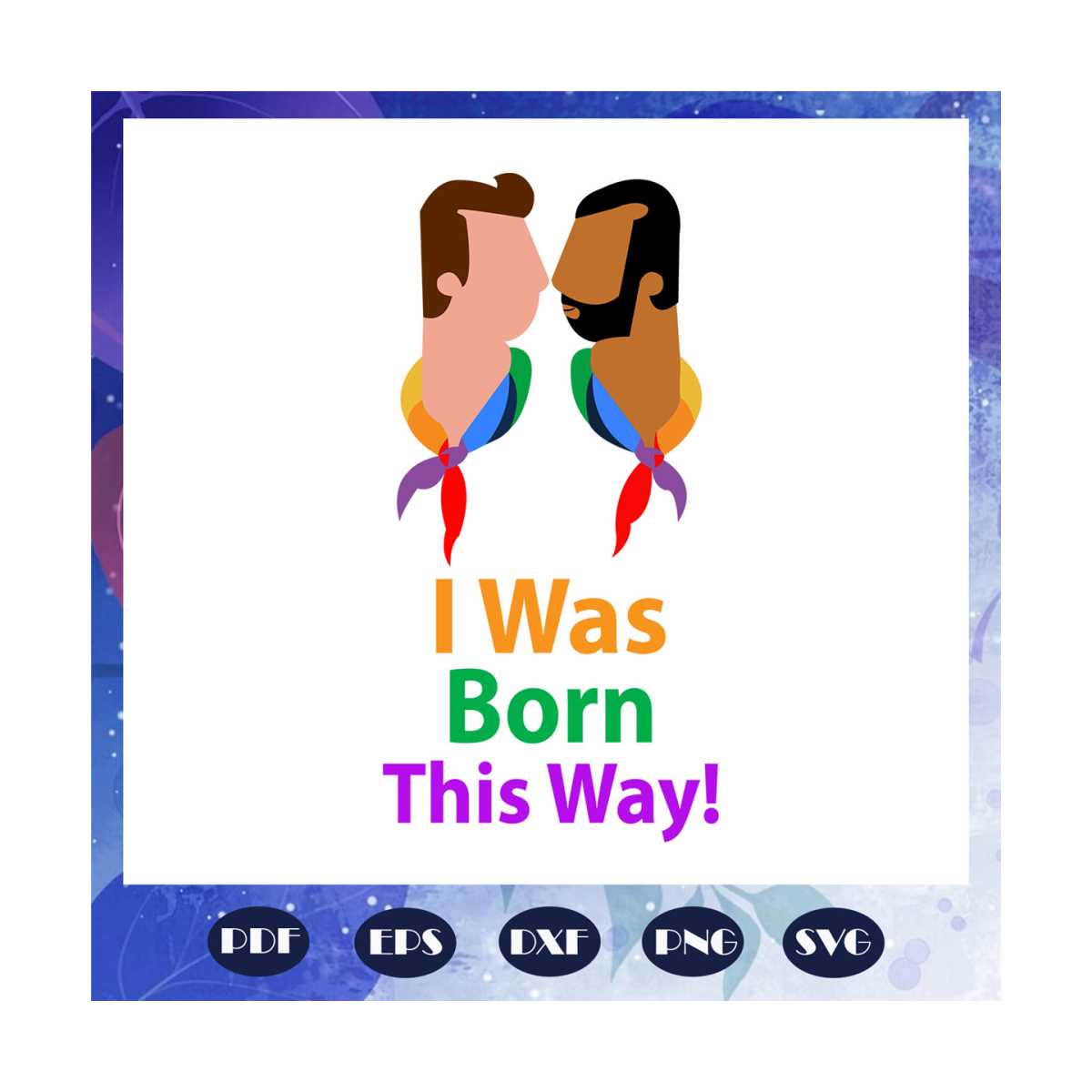 I was born this way, mermaid lgbt svg, rainbow svg, leseithe | Inspire ...