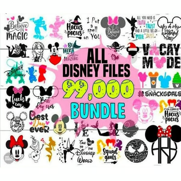 The Ultimate 99K Files Disney SVG Bundle, Incled More SVG Gi - Inspire ...
