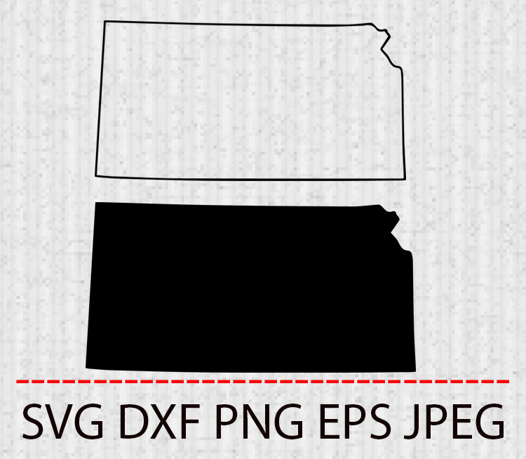 Kansas SVG,PNG,EPS Cameo Cricut Design Template Stencil Viny | Inspire ...