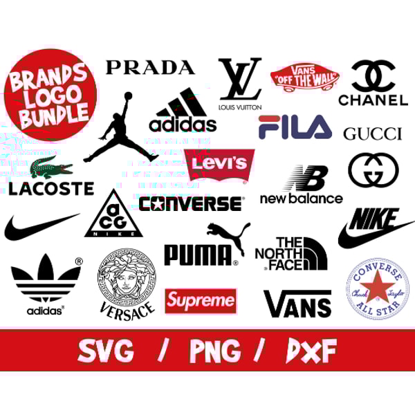 Fashion Brands Logo Bundle, Louis Vuitton SVG , Supreme Logo - Inspire ...