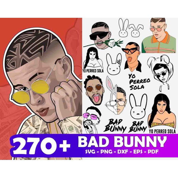 270 Bad Bunny Logo SVG, Bad Bunny SVG, Bad Bunny PNG,Bad Bun - Inspire ...
