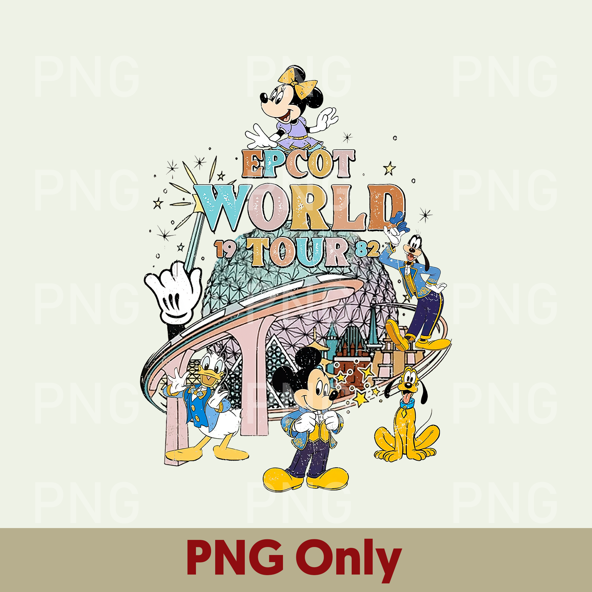 Disney Epcot PNG, Vintage Epcot 1982 PNG, Vintage Disney PNG | Inspire ...