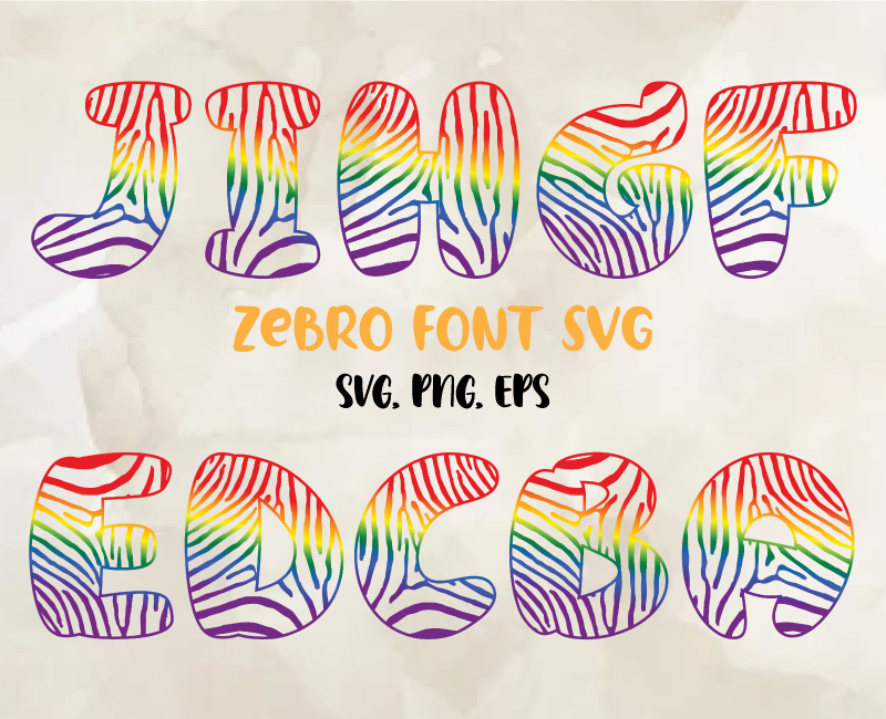 Zebro Font Svg Png Jpg Eps, Modern Font, Fonts For Cricut, B - Inspire ...