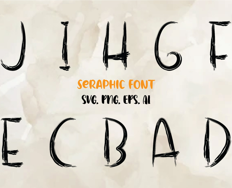Seraphic Font Svg, Modern Font, Fonts For Cricut, Beauty Fon | Inspire ...