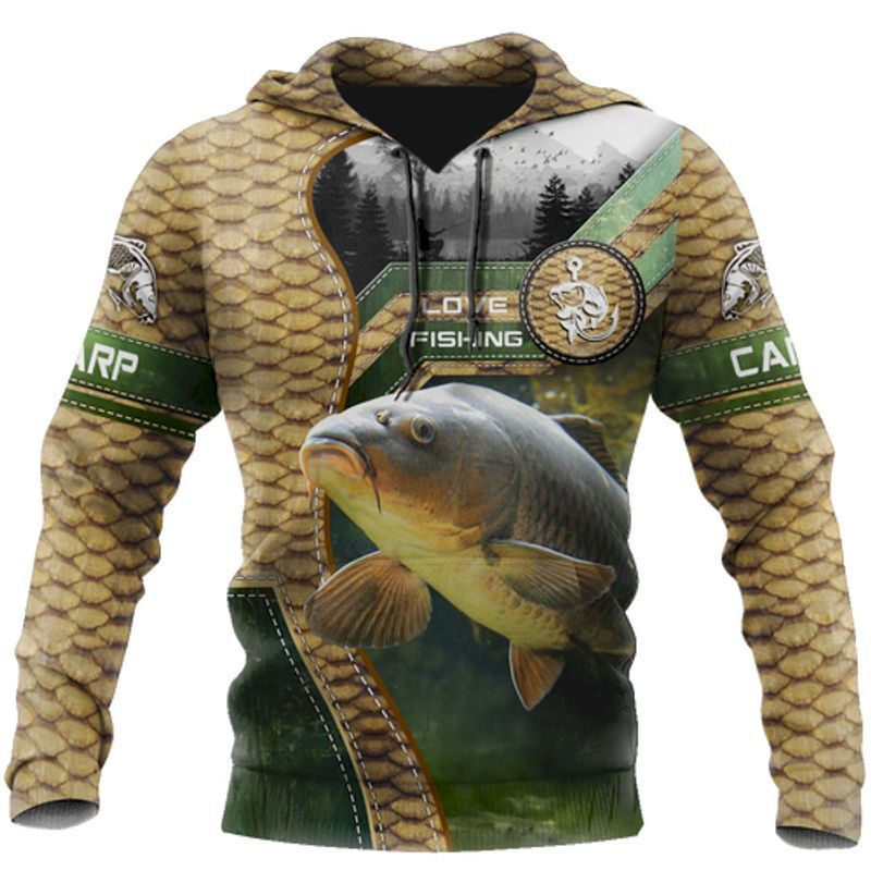 Hunting Lovers Carp Fishing Master Camo 3D Hoodie N98 | Inspire Uplift