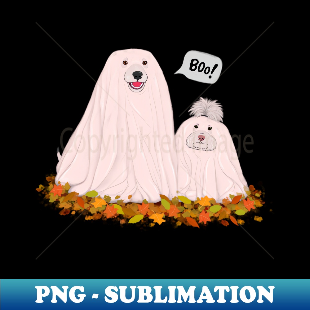 Illustrated spooky cute dogs dressed as ghosts for Halloween | Inspire ...