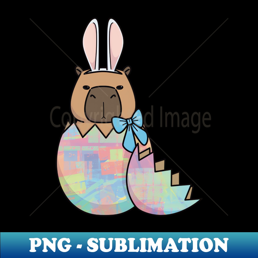 Capybara Bunny Hatching Easter Egg - Modern Sublimation PNG - Inspire ...