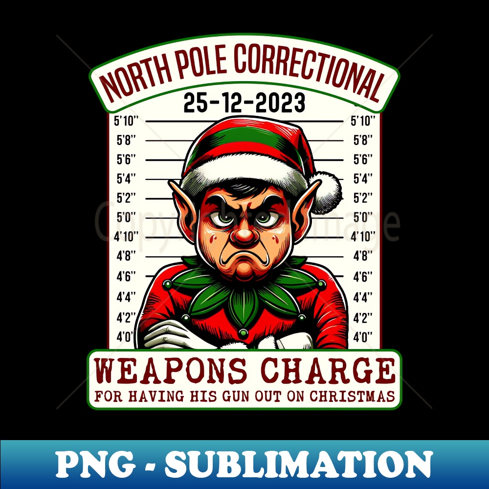 North Pole Correctional Weapons Charge - Christmas Family Ma - Inspire ...