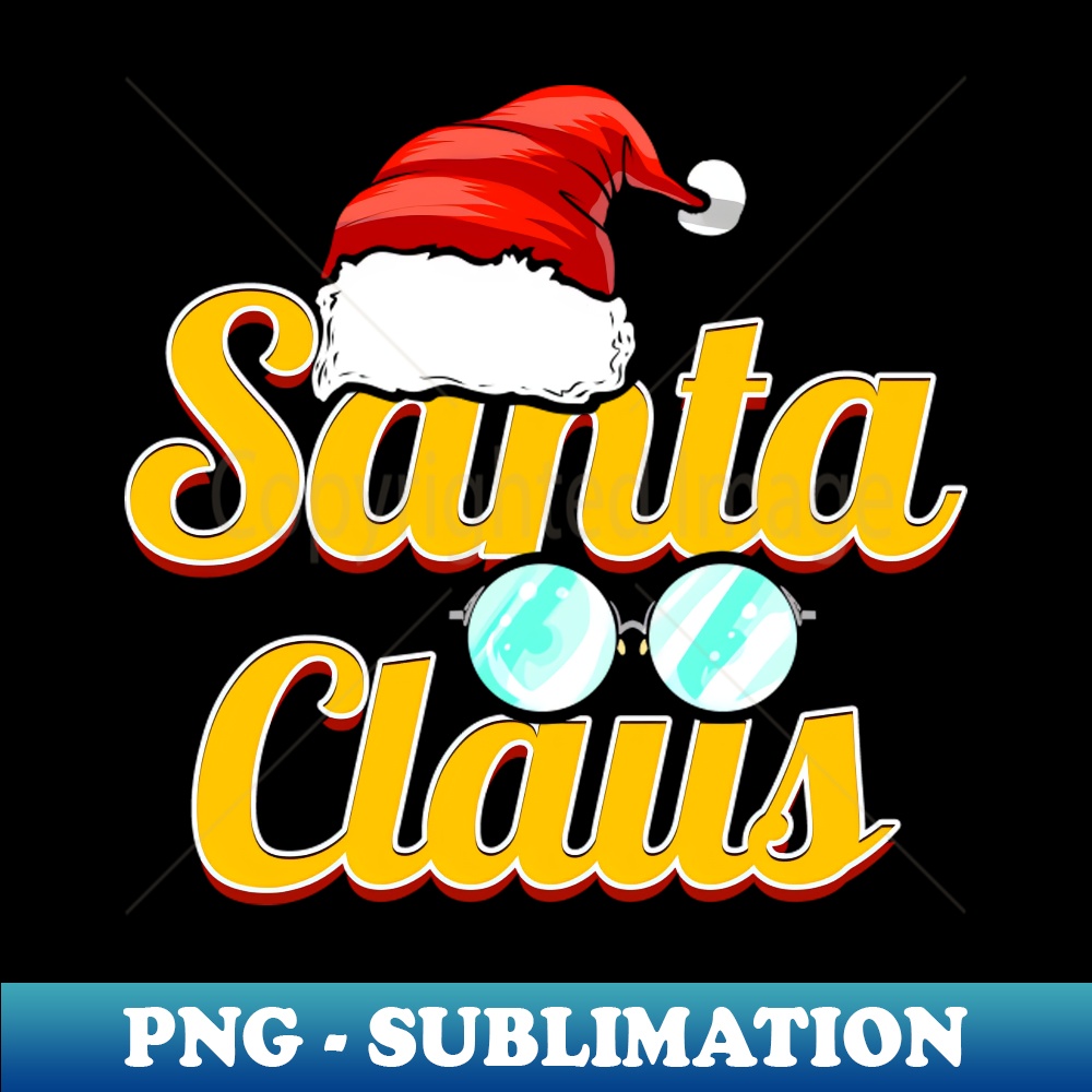 Santa Claus Logo Santas Hat And Glasses Christmas - Modern S | Inspire ...