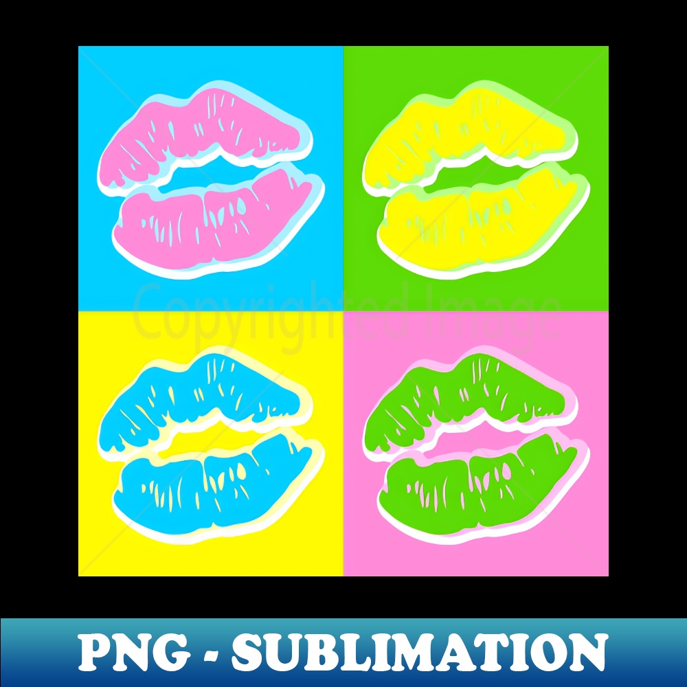 Lips mark pop art style - PNG Transparent Sublimation File - | Inspire ...