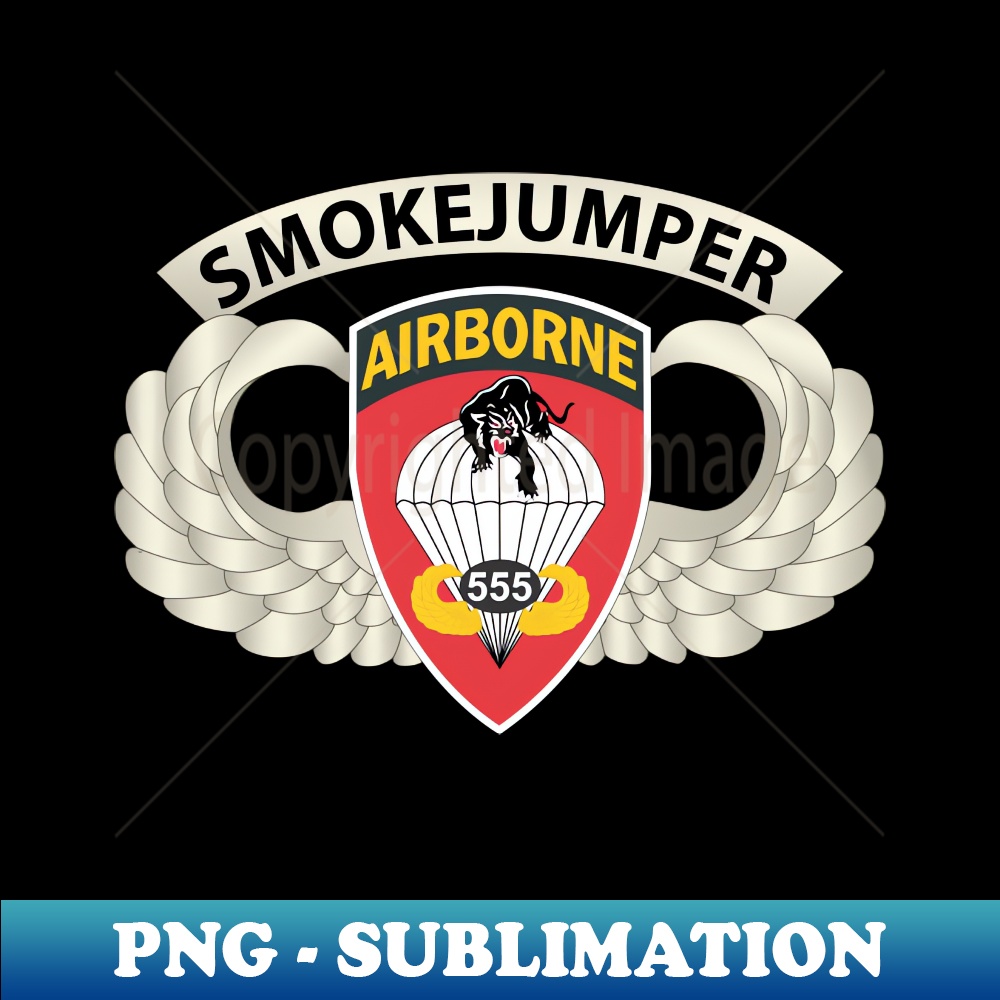 Airborne Badge - 555th Parachute Infantry Bn - SSI w SmokeJu | Inspire ...