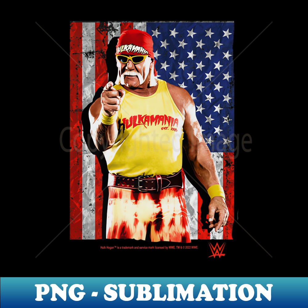 Hulk Hogan American Flag Backdrop - Decorative Sublimation P | Inspire ...
