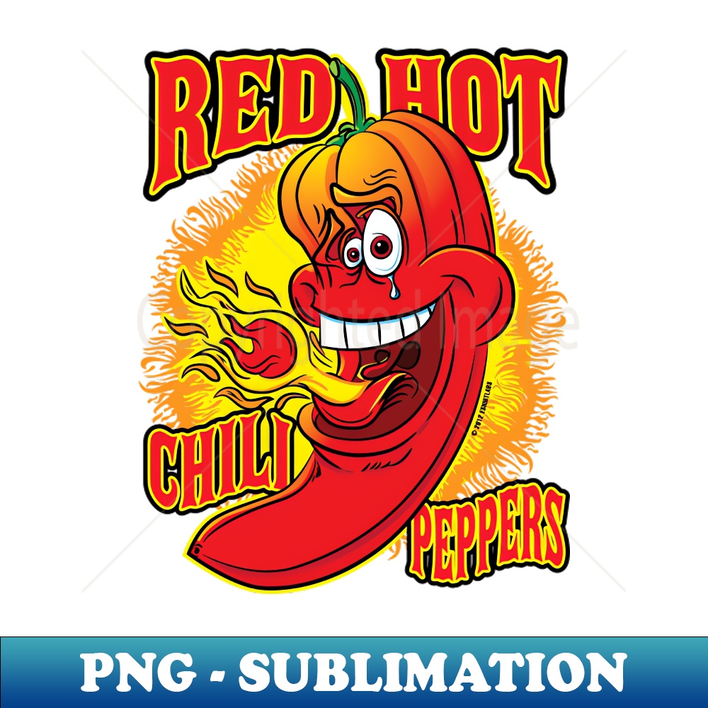 Spicy Flaming Red Hot Chili Pepper - Unique Sublimation PNG | Inspire ...