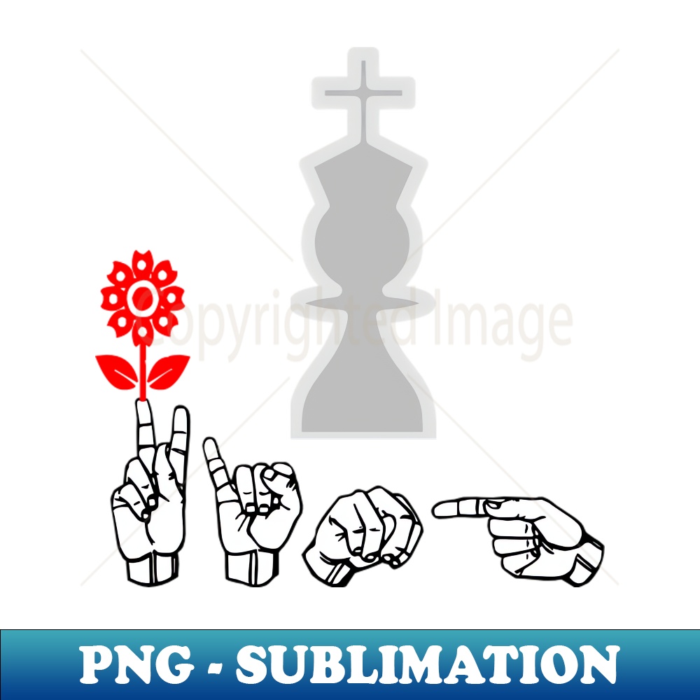 KING sign plus chess piece ASL Sign Language Design - Specia | Inspire ...