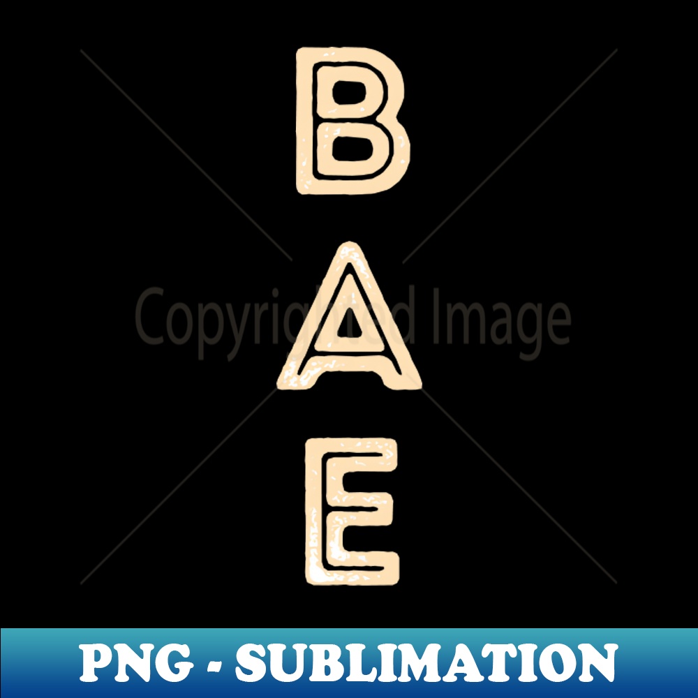 Rustic Capital Letters Word BAE in Cream - PNG Transparent S - Inspire ...