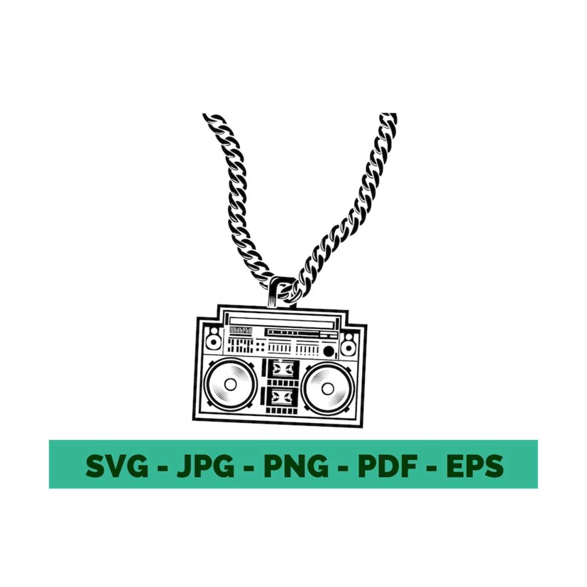 gold rapper chain svg - Inspire Uplift