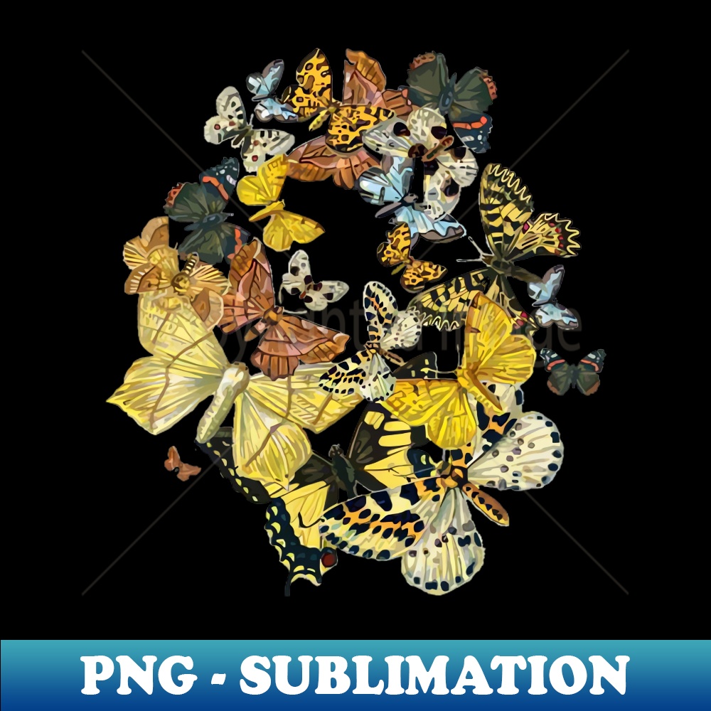 A Swarm Of Vintage Butterflies Vector - Creative Sublimation | Inspire ...