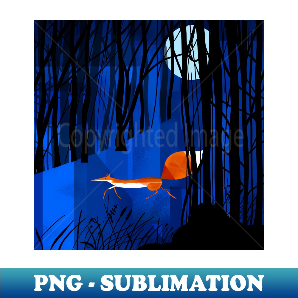Midnight Fox - Premium PNG Sublimation File - Bring Your Des | Inspire ...